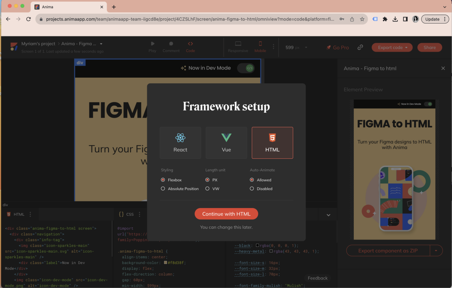 Como exportar Figma para HTML - Anima Blog