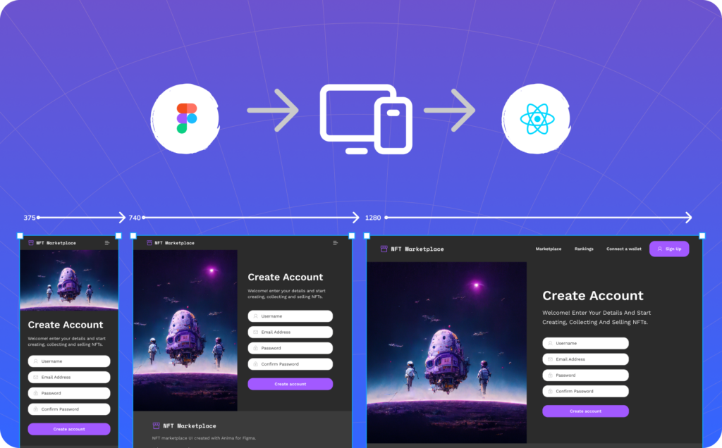 Generate responsive React code from any Figma design - Anima Blog