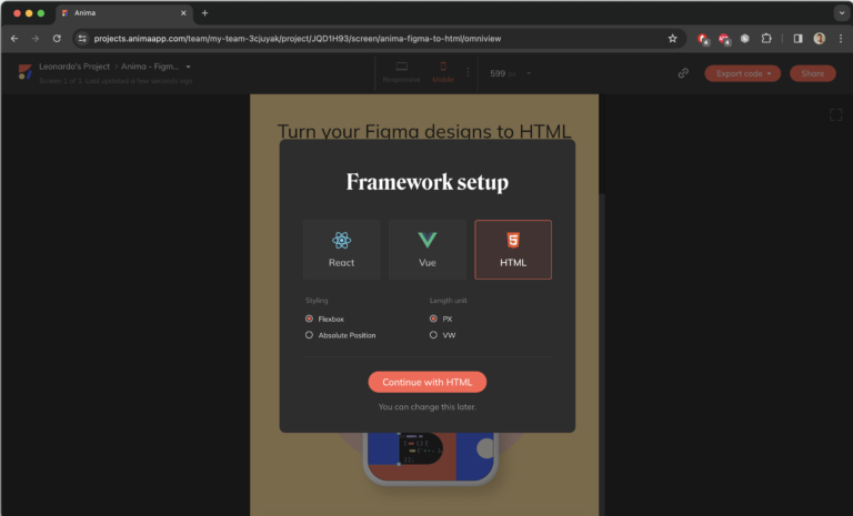 Figma to HTML: How to export a Figma design into HTML - Anima Blog
