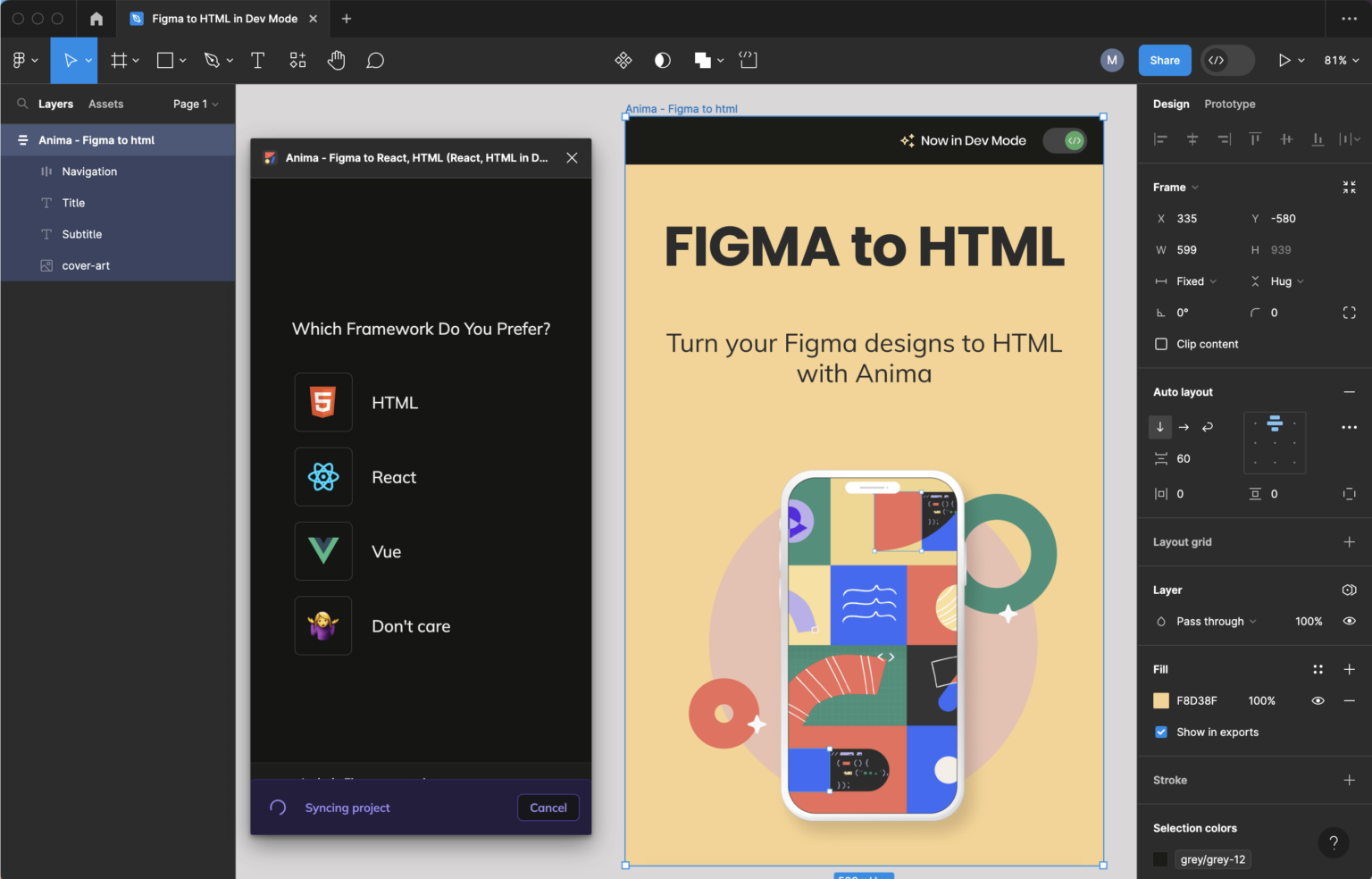 Como exportar Figma para HTML - Anima Blog