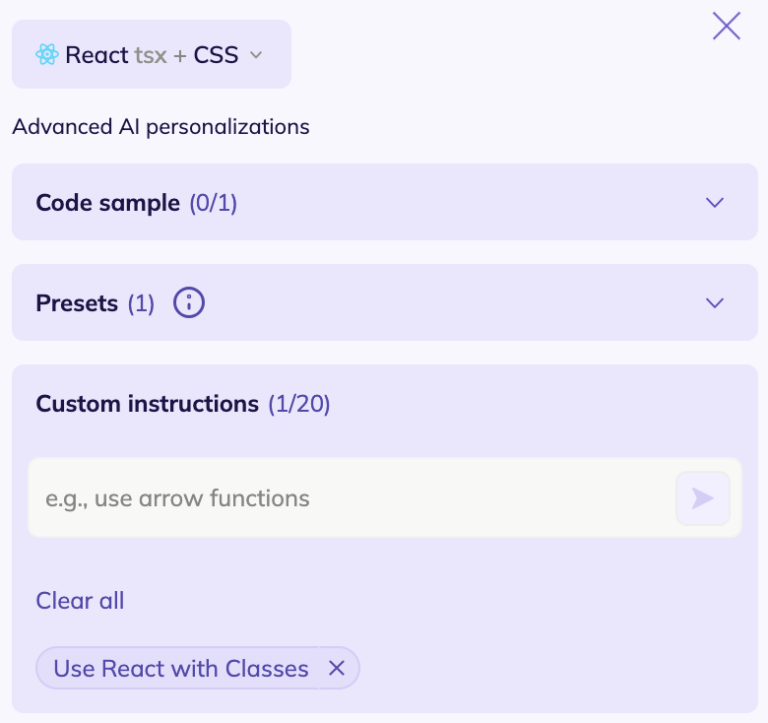 GenAI Figma to Code: 6 Examples of how to use Anima's new AI Code Customization - Anima Blog