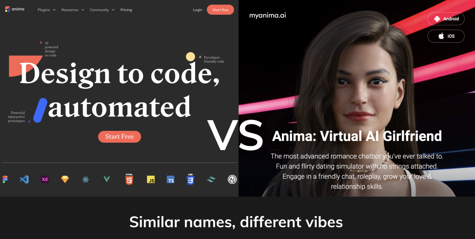 Anima App VS Anima AI - Anima App does not create virtual companions ...