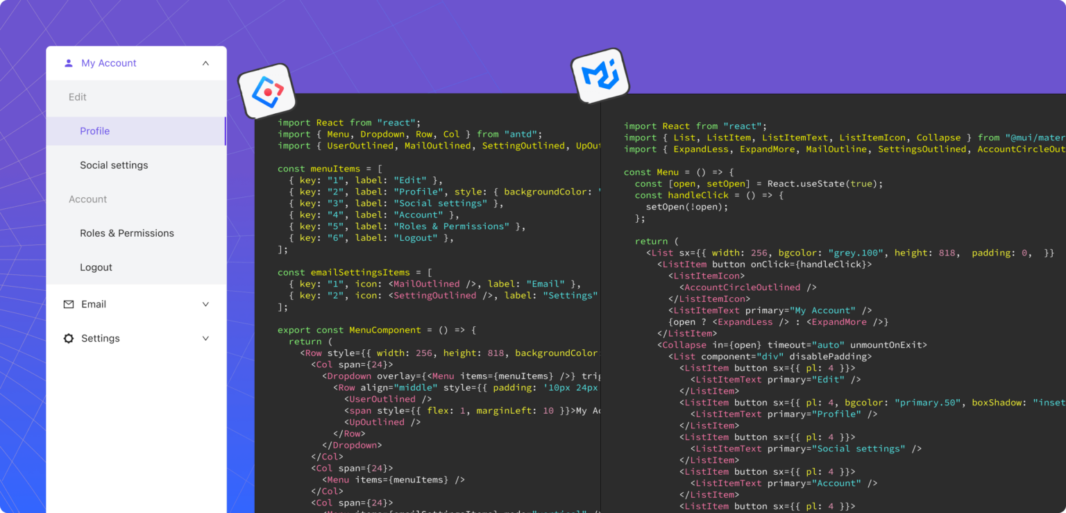 Transform any Figma design into high-quality MUI or AntD code with ...