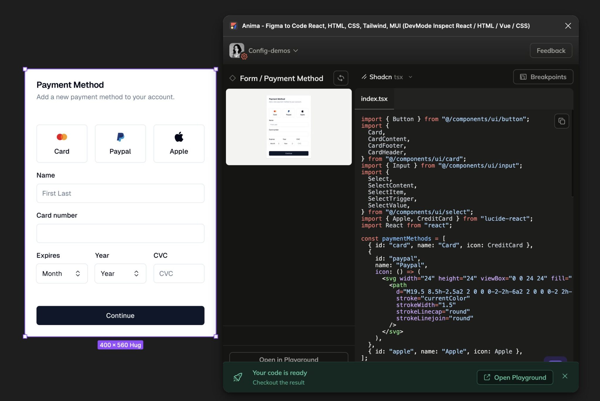 Transform Figma designs into shadcn components with Anima - Anima Blog