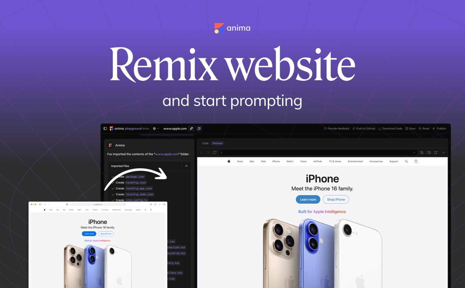 Remix website: Turn any website into React or HTML code instantly ...
